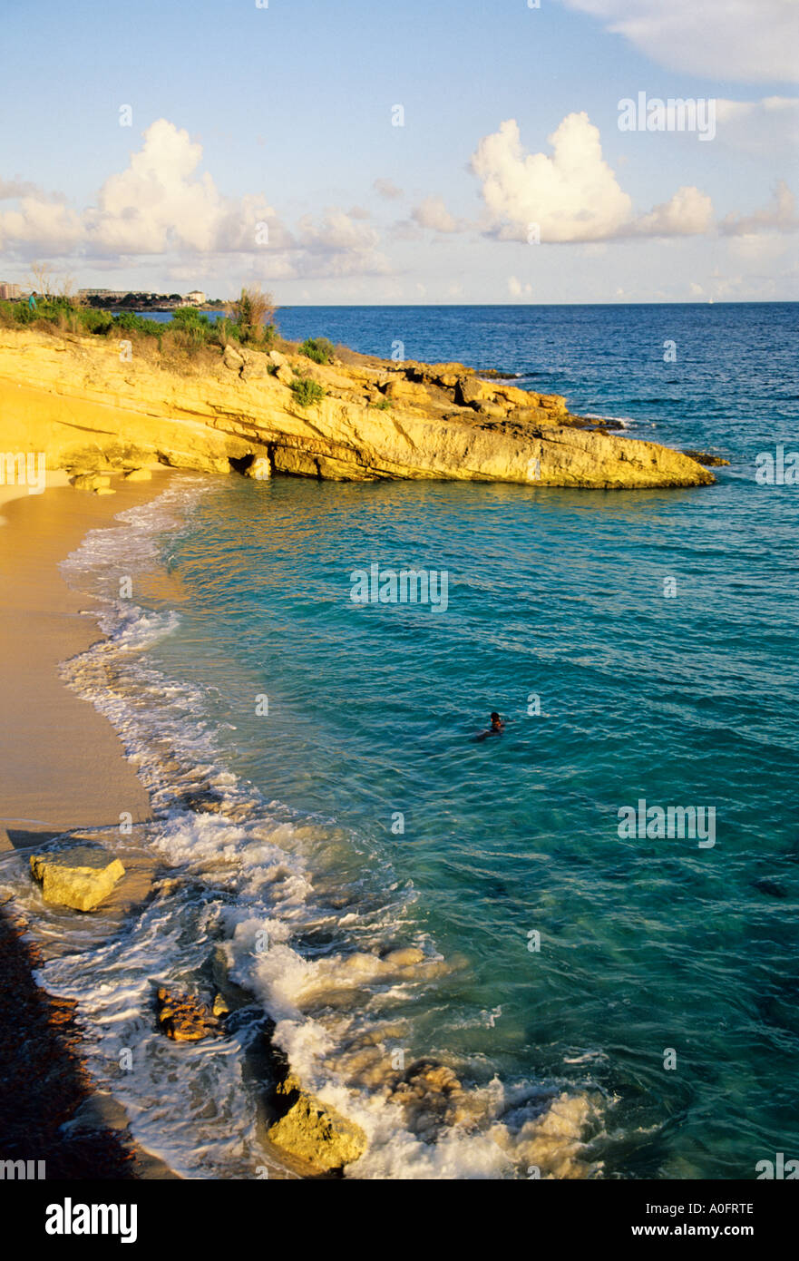 Cupecoy beach st martin hi-res stock photography and images - Alamy