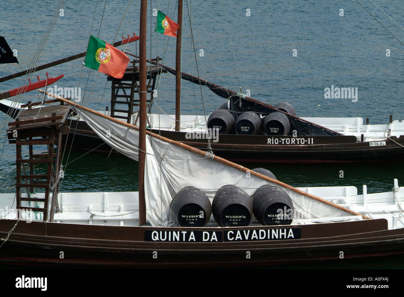 Port And Wine Porto Barge And Barrels High Resolution Stock Photography ...