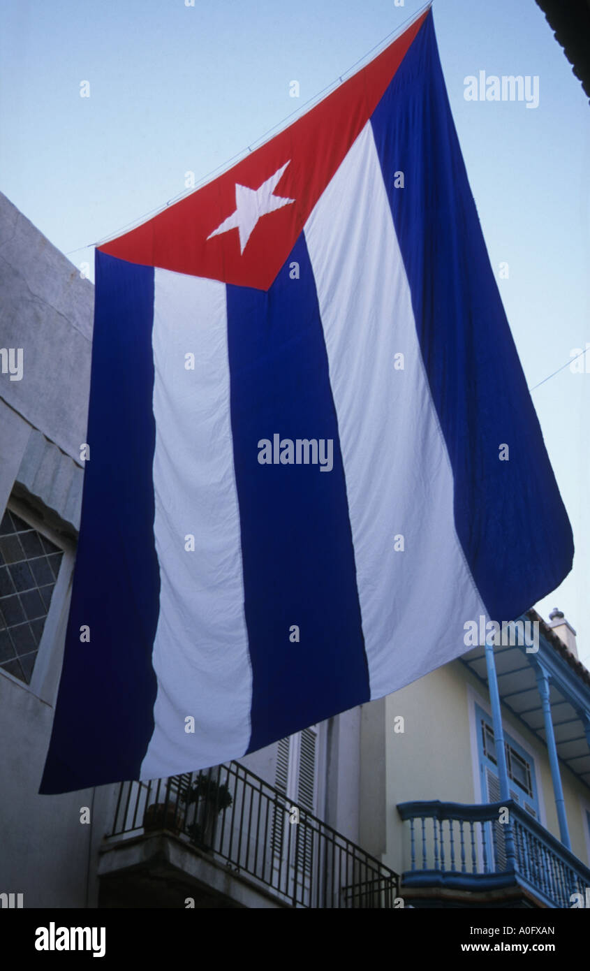 Cuban flag Havana Stock Photo - Alamy