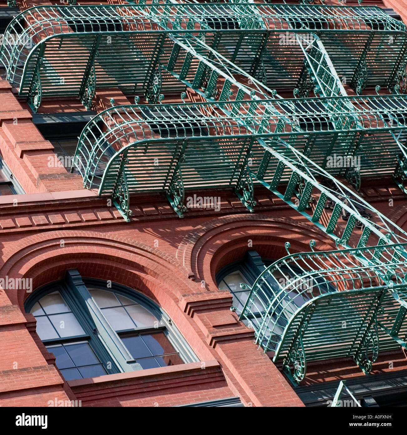 traditional new york architecture red stone building with copper green ...