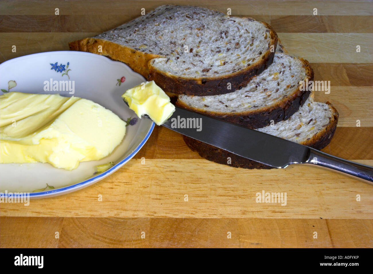 Bread and butter Stock Photo - Alamy