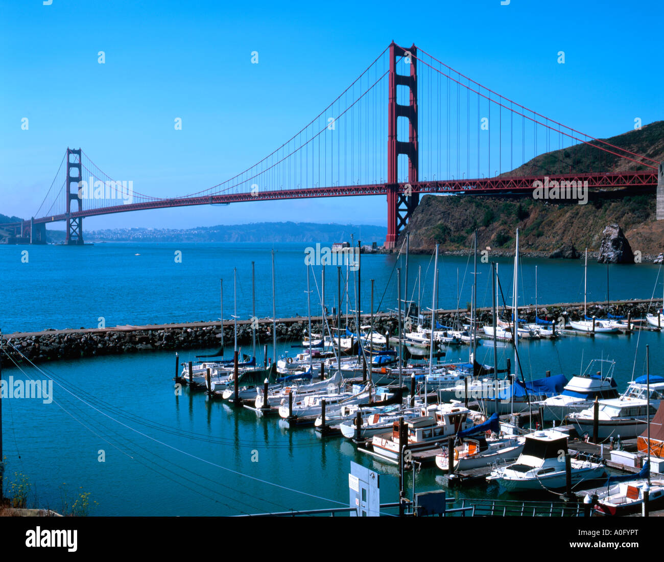 View Of Marina From The Golden Gate Bridge Interesting View Of The