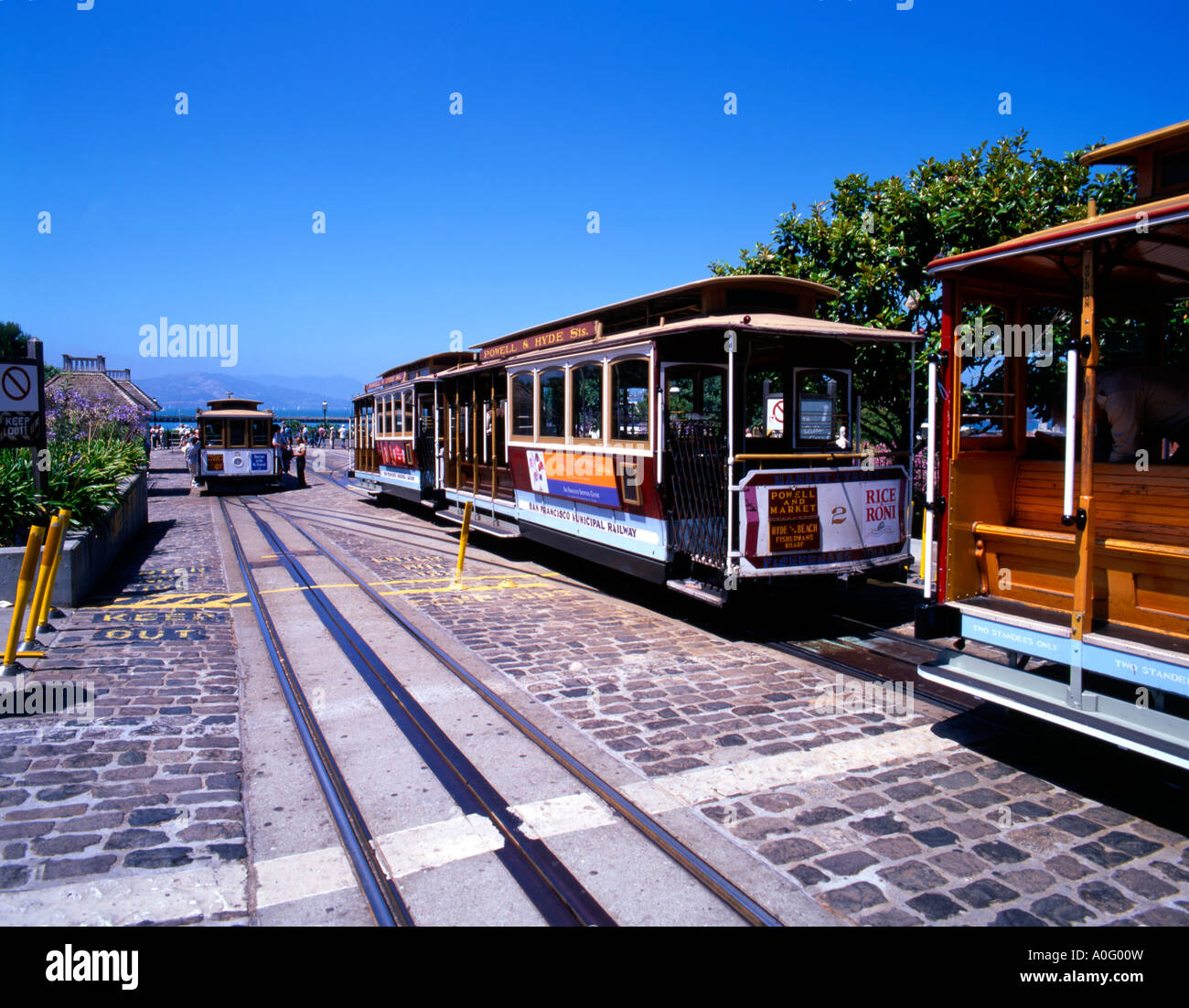 Trams, San Francisco, California, USA Stock Photo - Alamy