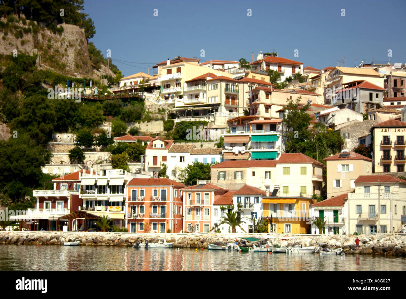 Parga Town Greek Mainland Greece Stock Photo - Alamy