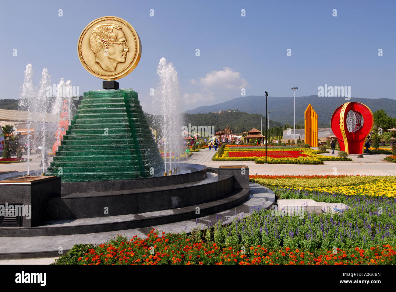 Royal Flora Show Ratchaphruek Park Chiang Mai in the north of Thailand ...