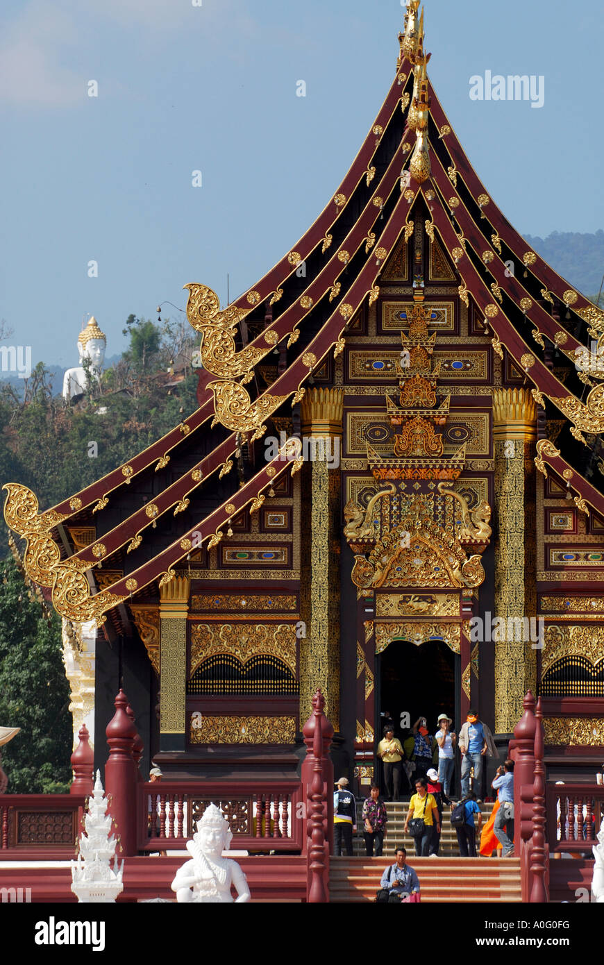 Royal Pavilion at the Royal Flora Show Ratchaphruek Park Chiang Mai in ...