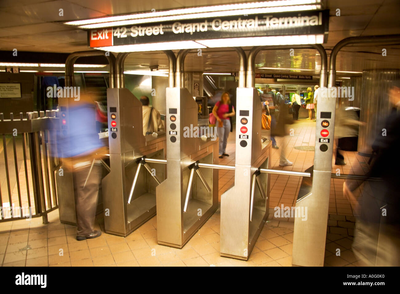 SUBWAY TURNSTILE, NEW YORK CITY Stock Photo - Alamy