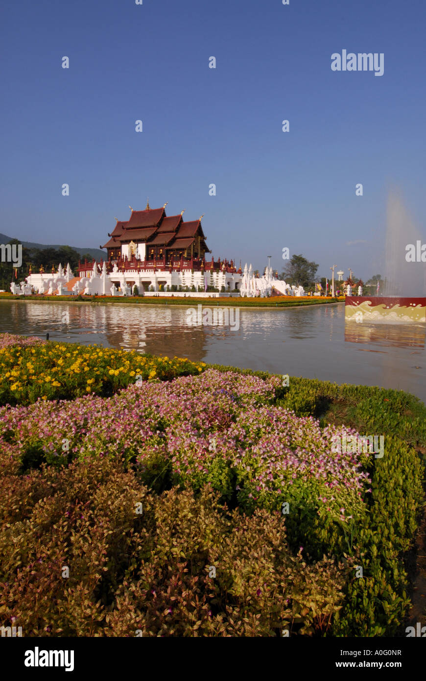 Royal Pavilion at the Royal Flora Show Ratchaphruek Park Chiang Mai in ...
