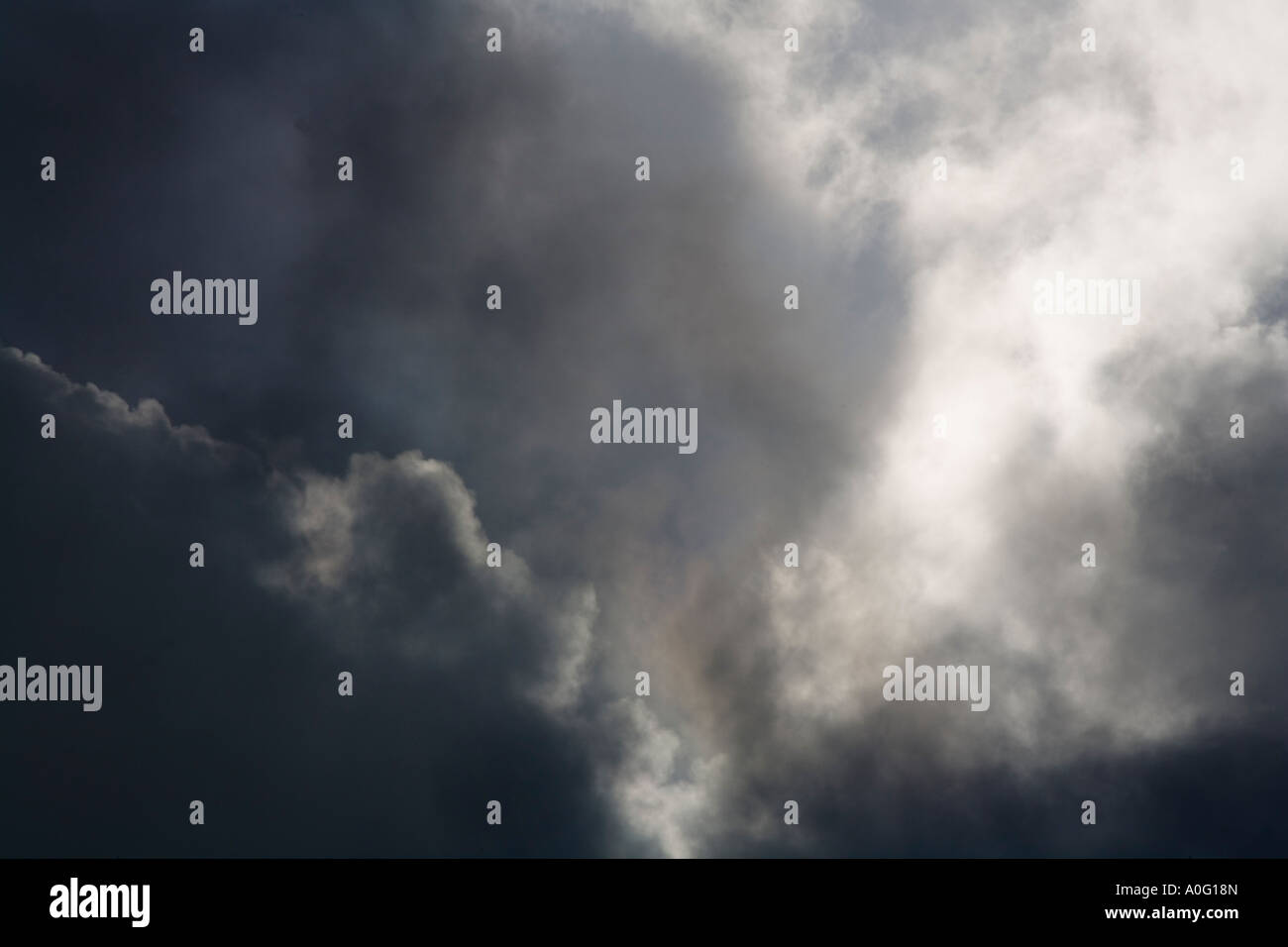Dark clouds in a brooding stormy sky weather Stock Photo - Alamy