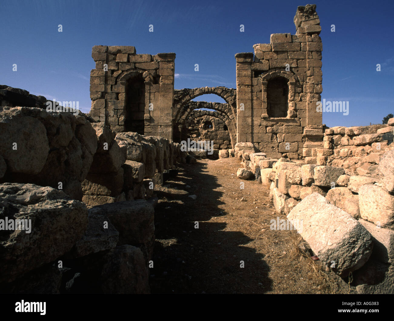 Remains of ancient temple known as Qsar Raba along the King s Highway ...