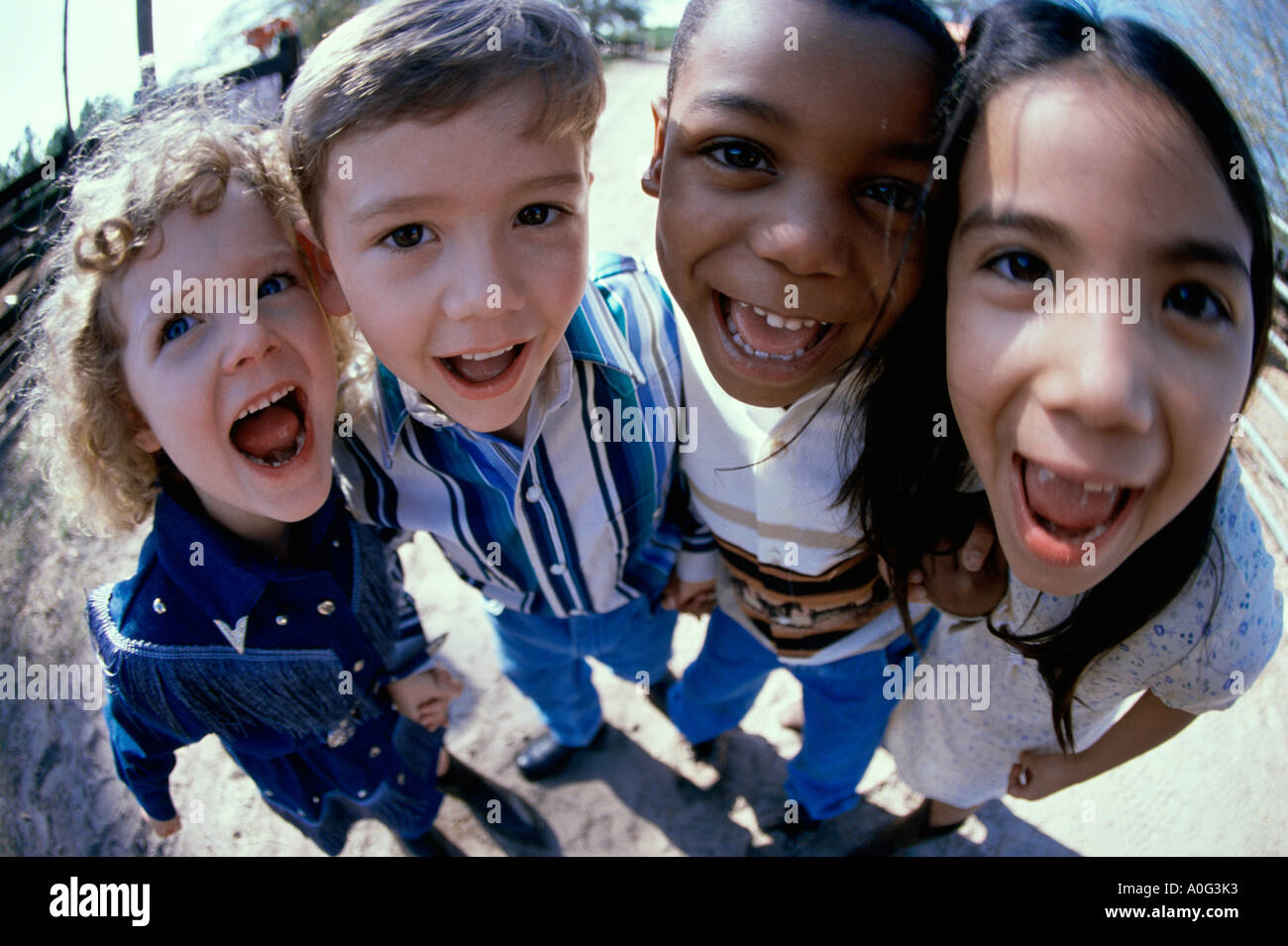 Girl mouth wide open side hi-res stock photography and images - Alamy