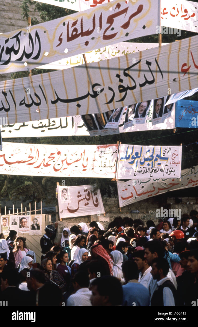 Election posters for parliamentary elections in Jordan Stock Photo - Alamy