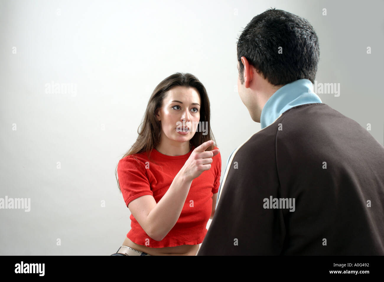 Young couple arguing Stock Photo - Alamy