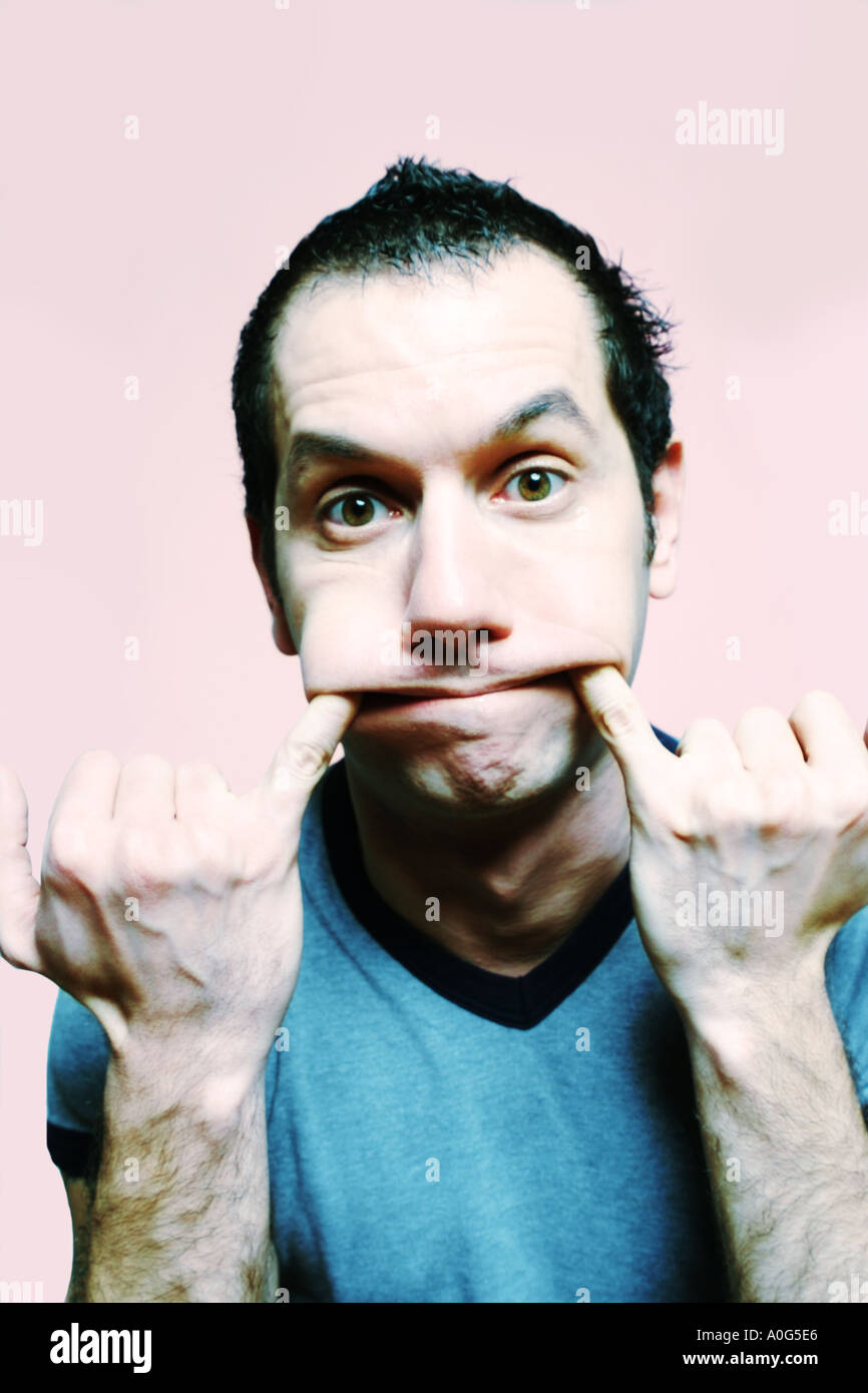 Gurn gurning man hi-res stock photography and images - Alamy