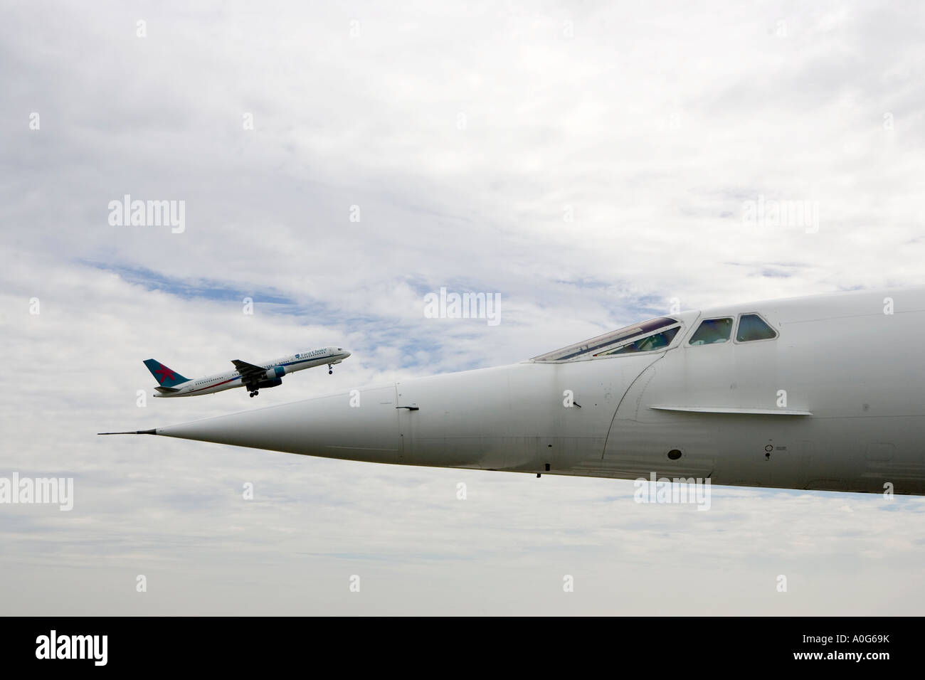 Concorde Nose cone Stock Photo - Alamy