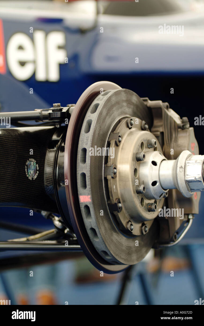 race car carbon brakes on single seater racing car race car tyres wet ...