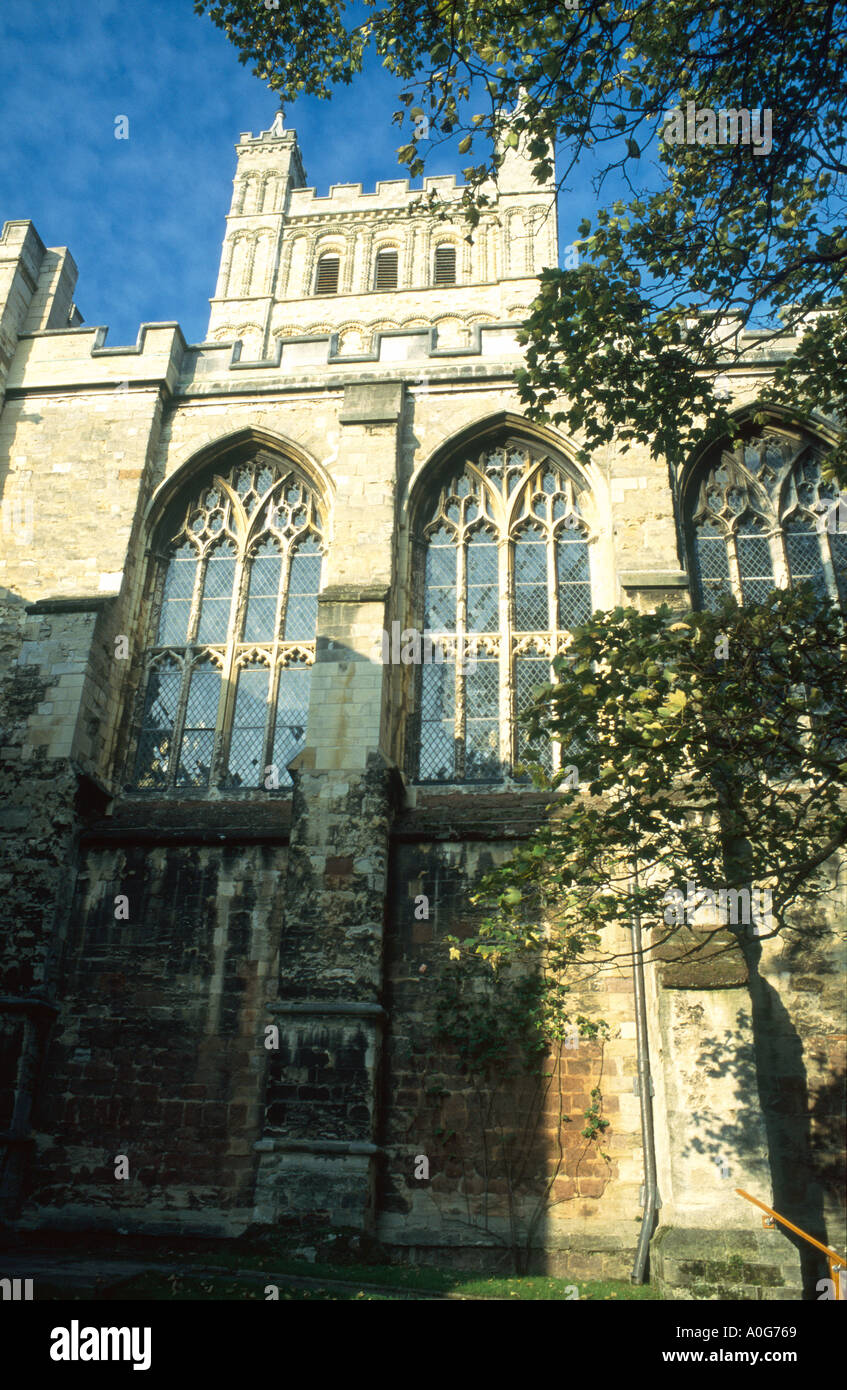 Exeter cathedral south tower hi-res stock photography and images - Alamy