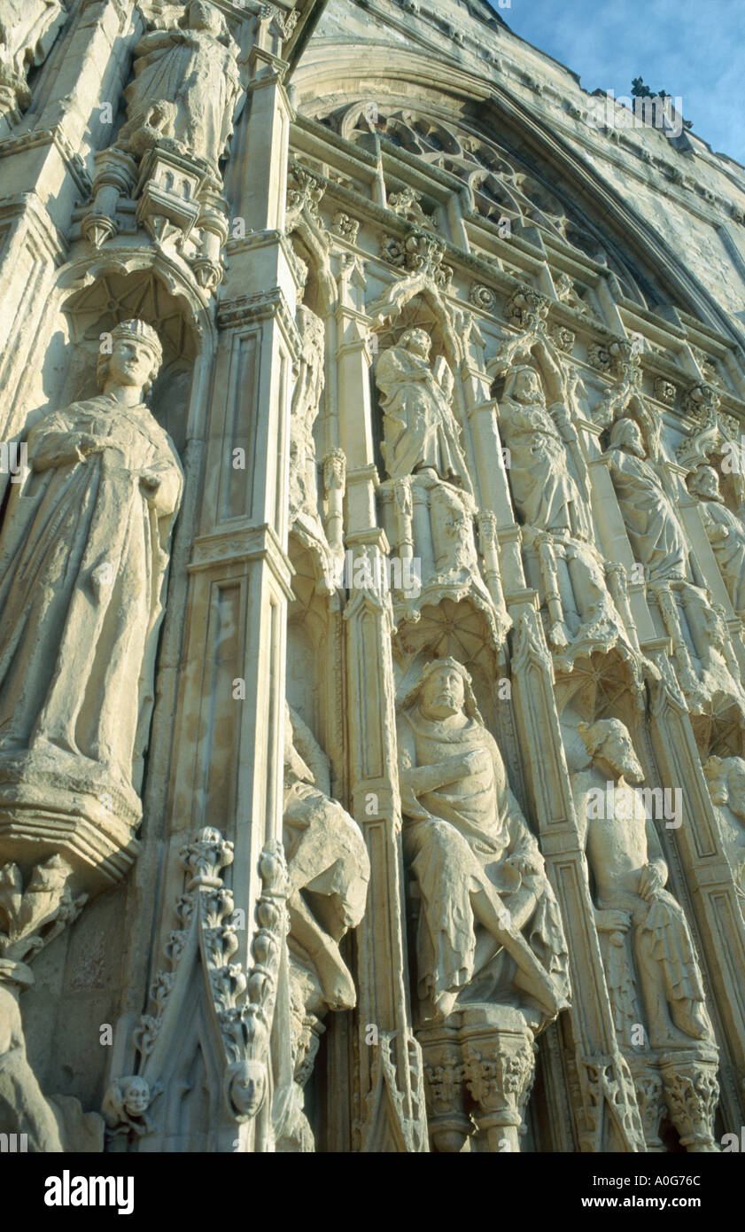 Exeter cathedral carving hi-res stock photography and images - Alamy