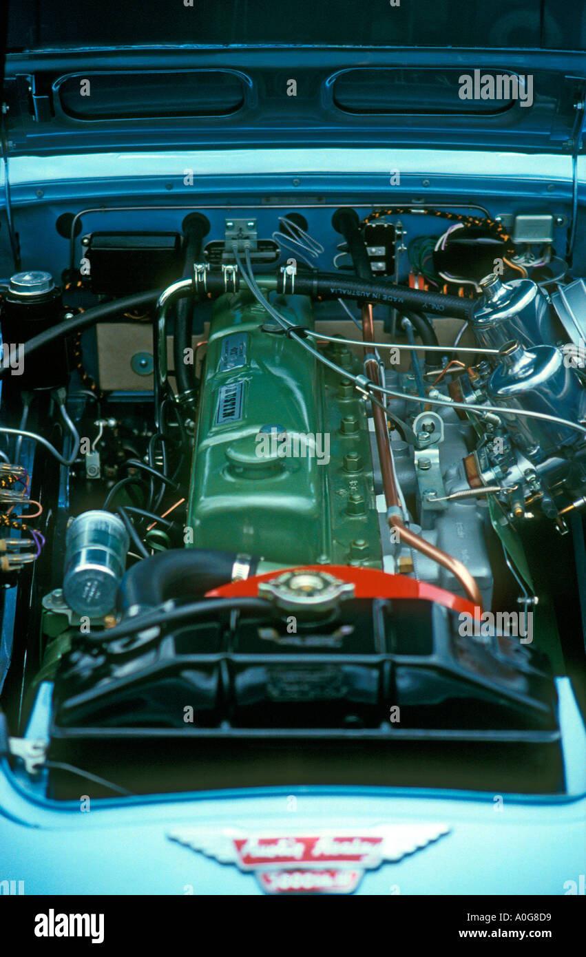 Austin Healey 3000 engine bay Stock Photo - Alamy