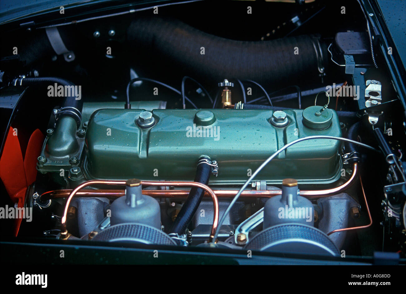 Austin Healey engine bay Stock Photo - Alamy