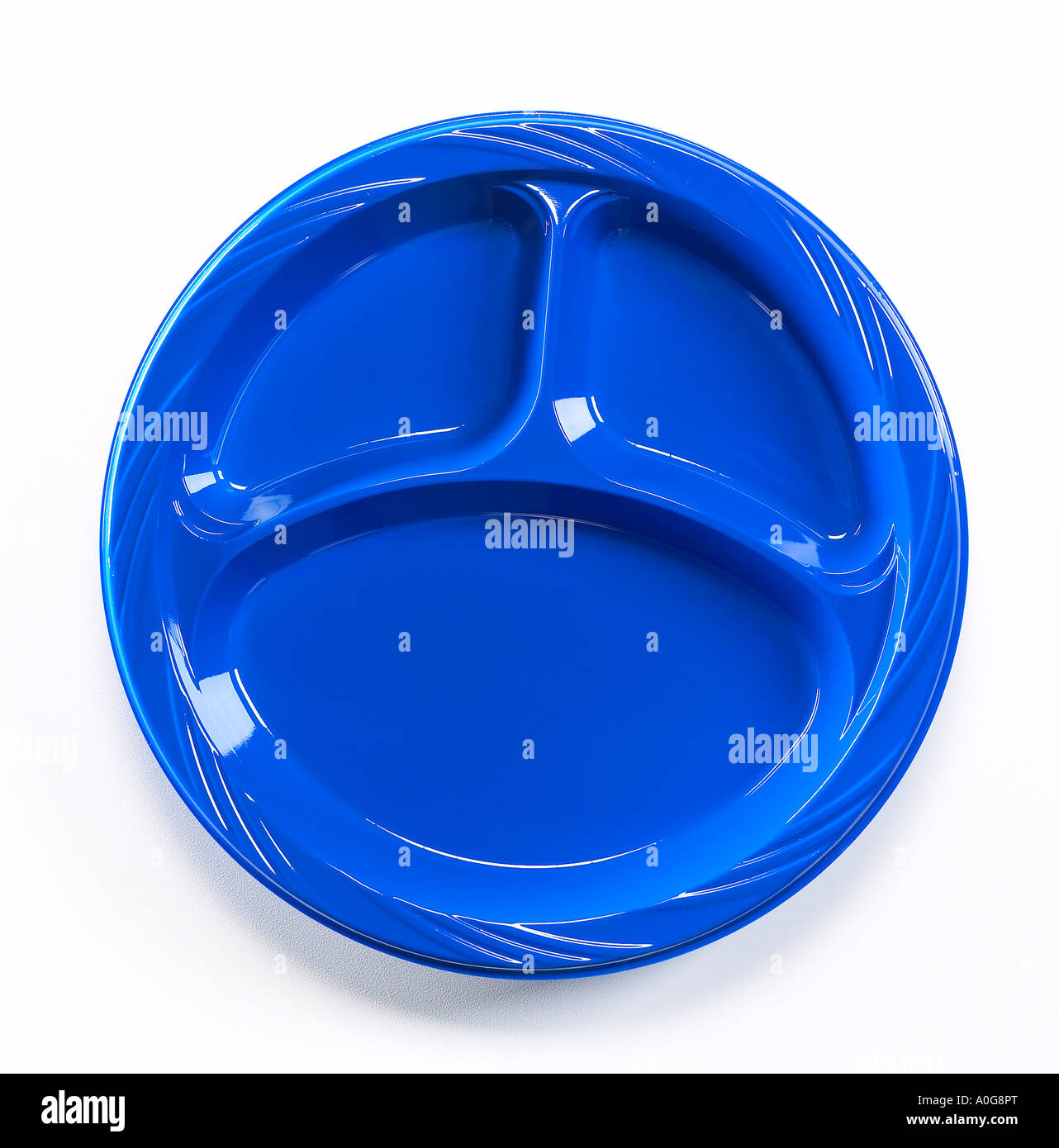 Blue Plastic Paper Disposable Plate Stock Photo - Alamy