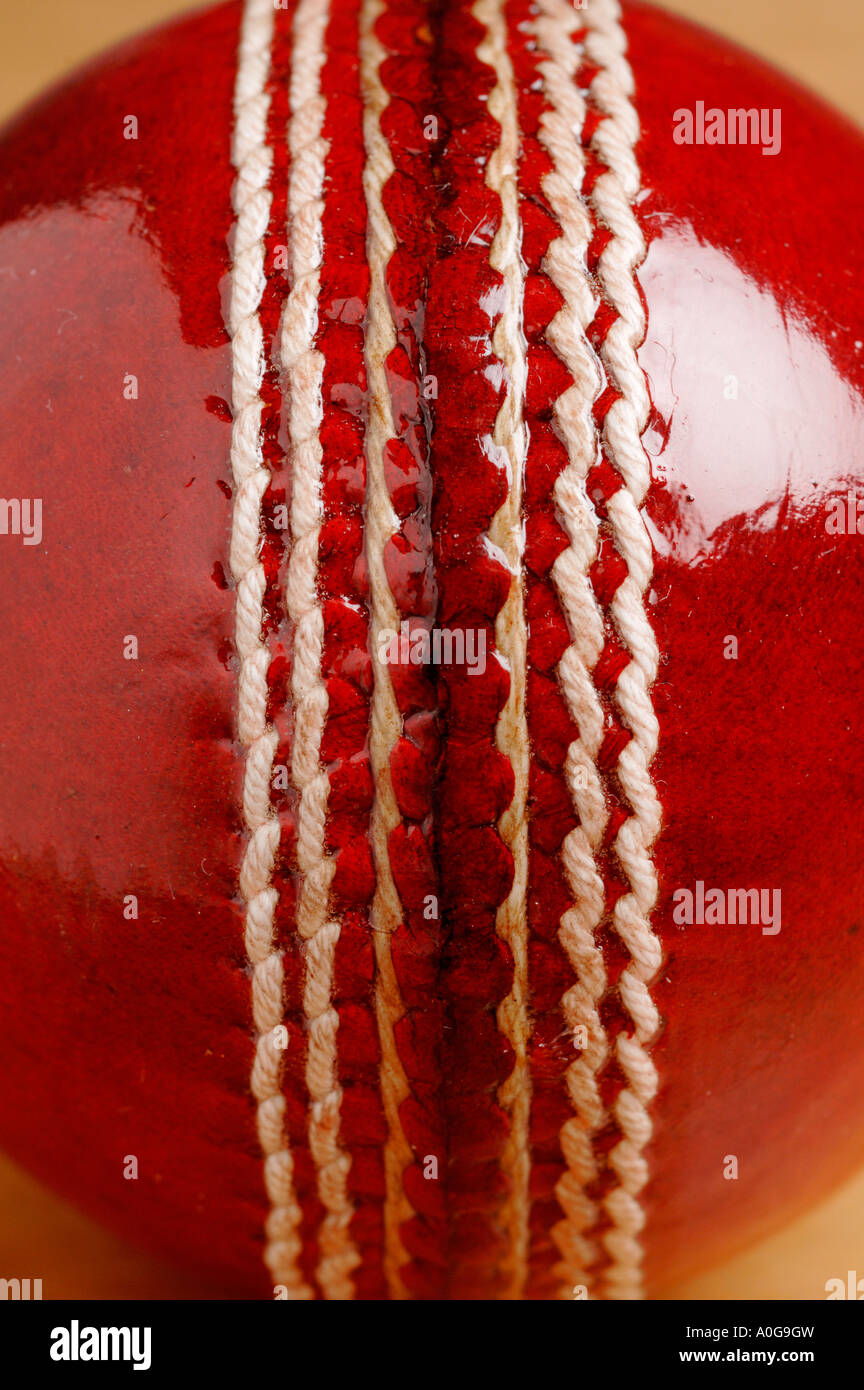 Close up of cricket ball Stock Photo - Alamy