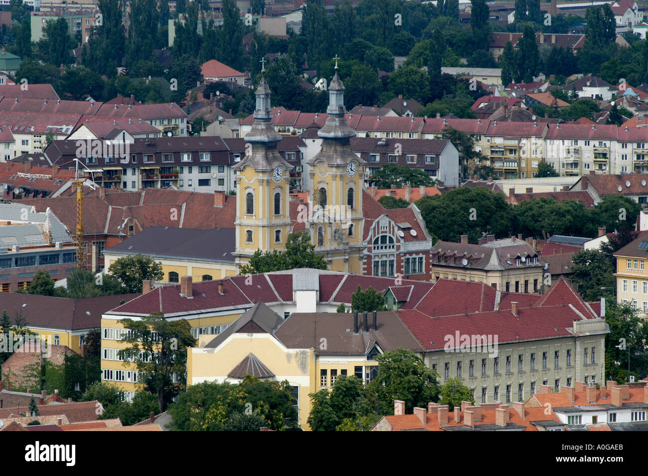 Miskolc, city view Stock Photo - Alamy