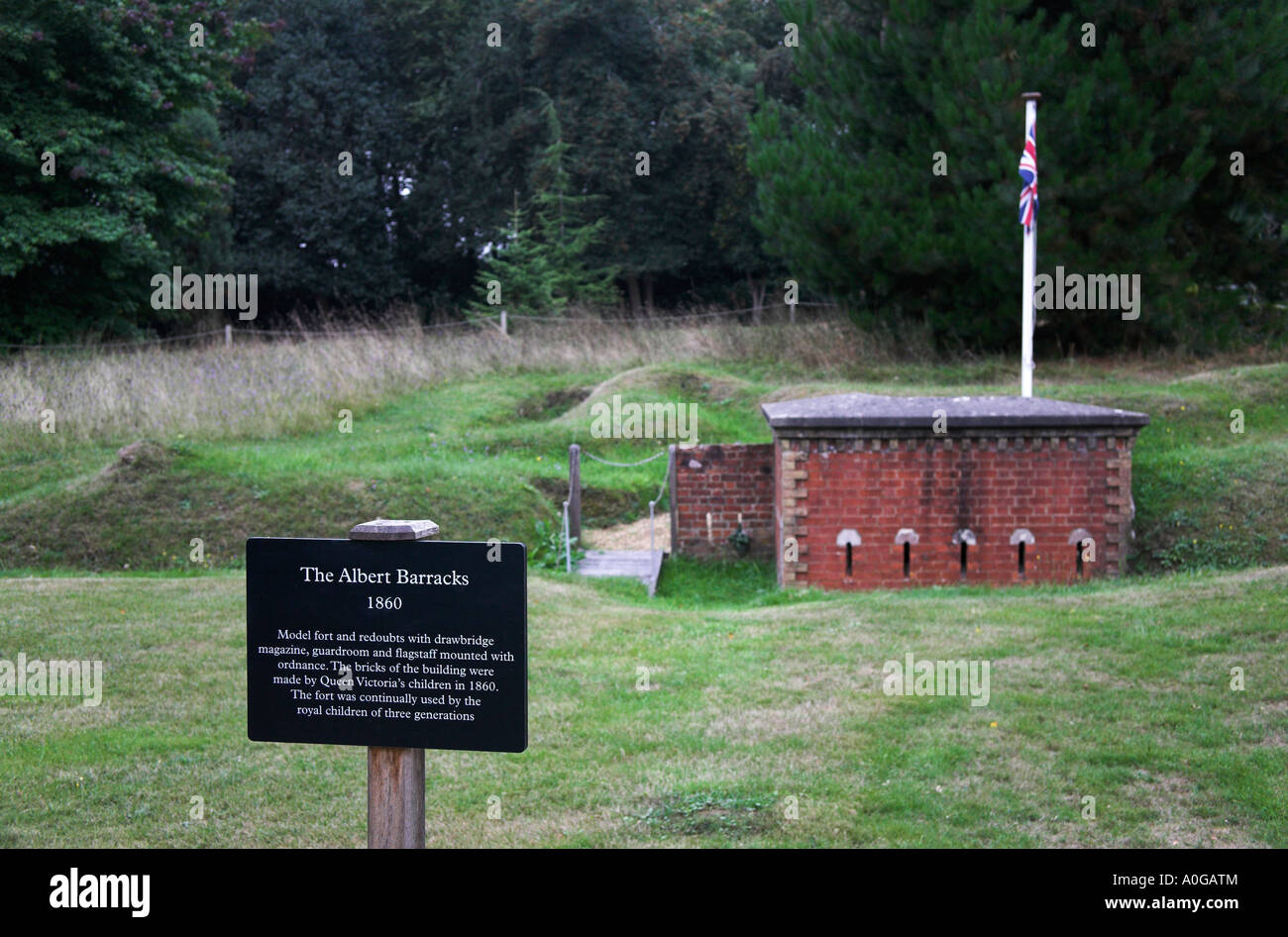 Stock photograph of the Albert Barracks royal children's play fort ...
