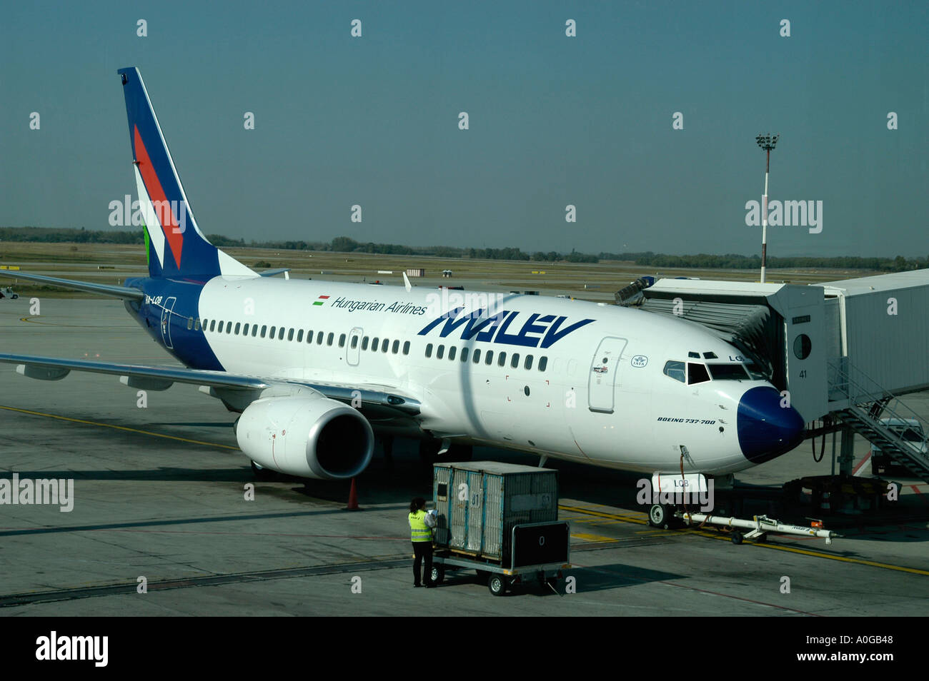 aircraft of the Hungarian aviation company Malev Stock Photo - Alamy