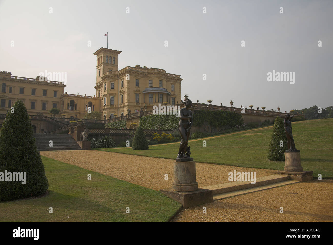 Isle Of Wight Osborne House Solent High Resolution Stock Photography ...