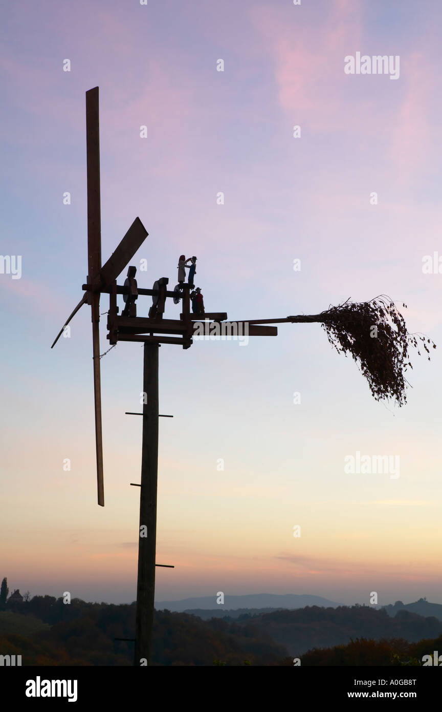 Klopotci or wind rattle In the vineyards near Jeruzalem, Ljutomer ...