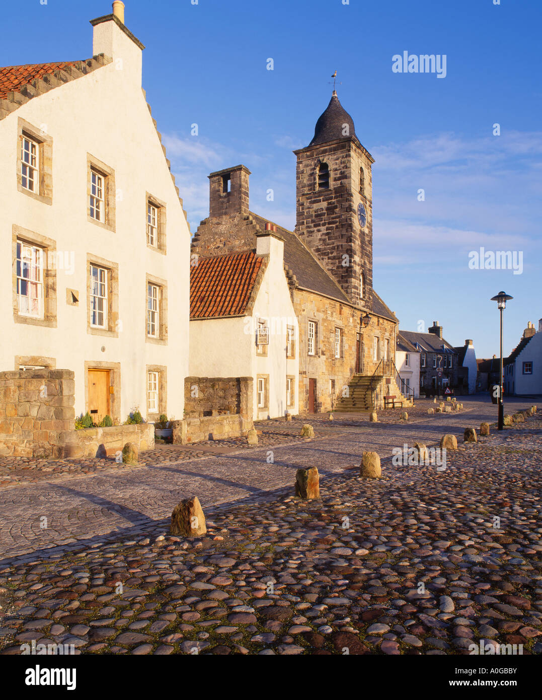 The Town House at the Sandhaven, Culross, Fife, Scotland, UK Stock ...
