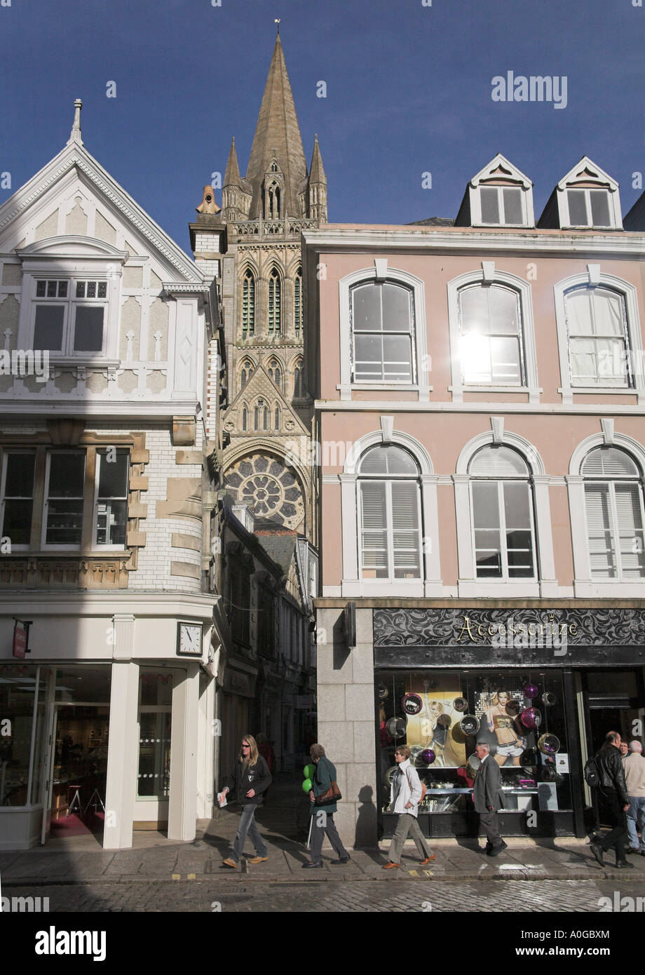 Stock photograph of Princes Street Truro Cornwall Stock Photo - Alamy