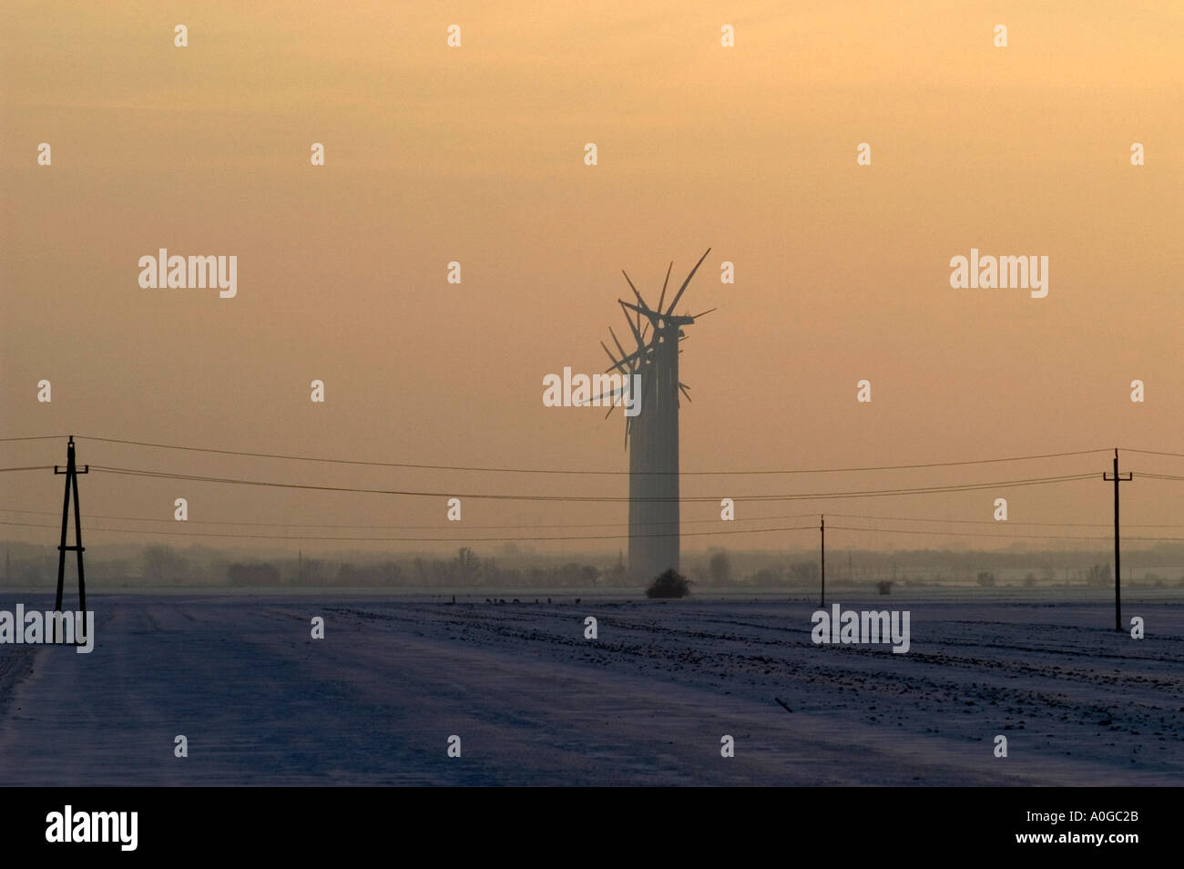 wind wheel in landscape Stock Photo - Alamy