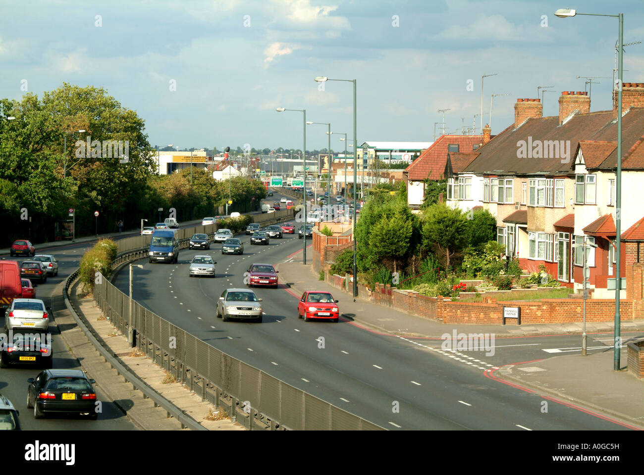 Traffic on the North Circular Road London Stock Photo - Alamy