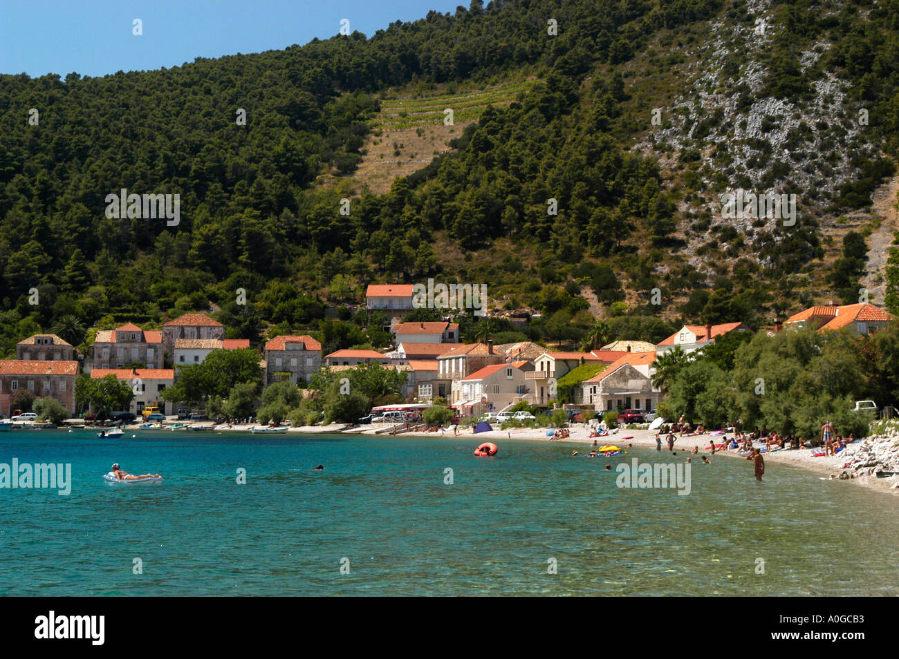 bay of Trstenik Stock Photo - Alamy