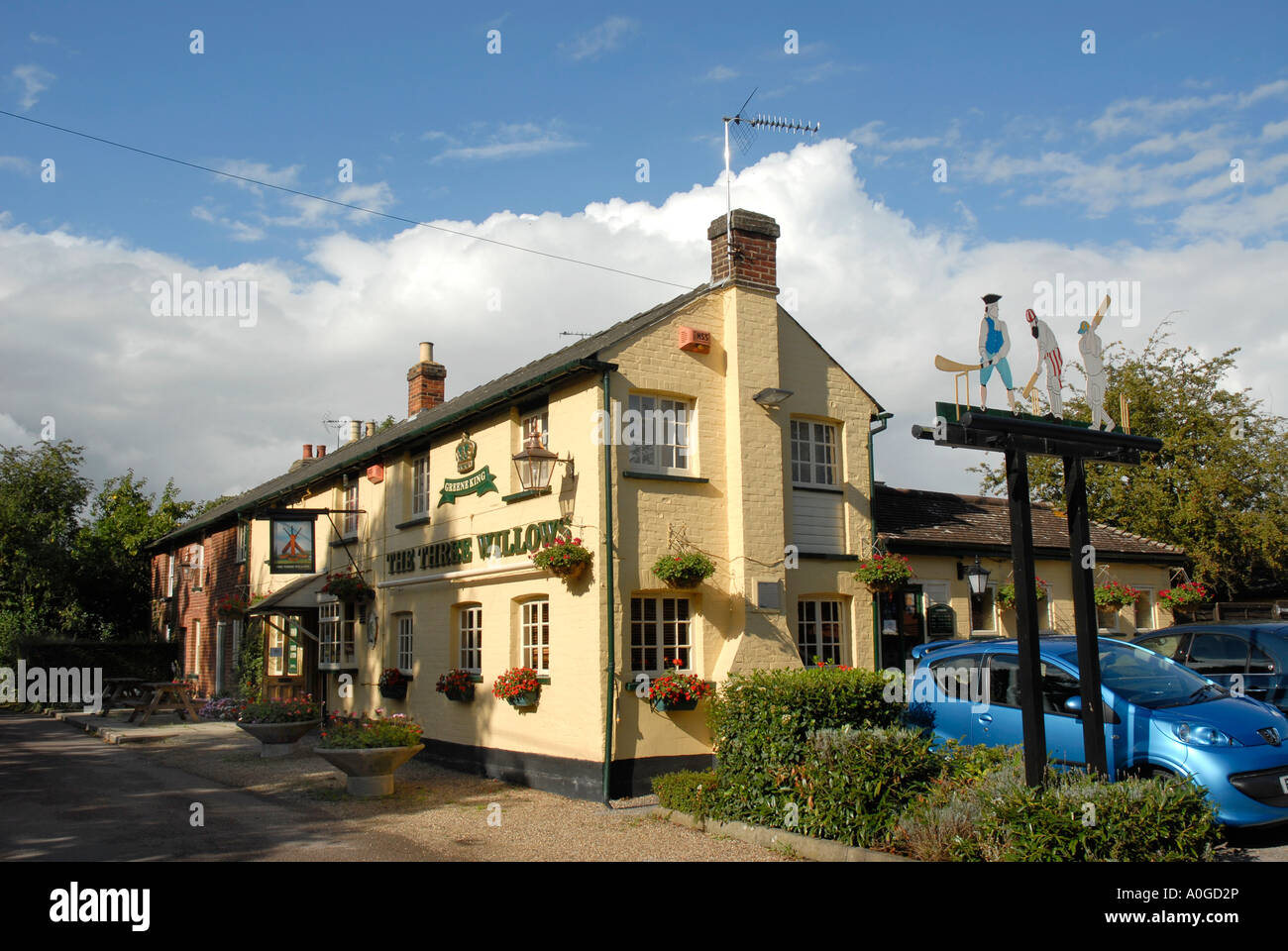 The Three Willows pub Birchanger Hertfordshire Stock Photo - Alamy