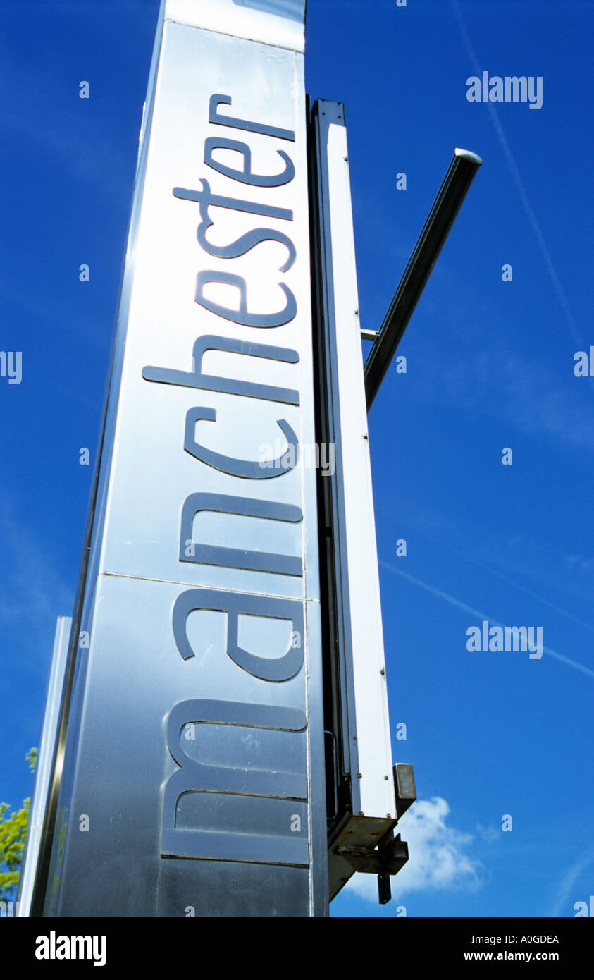 Manchester Sign M City Centre Stock Photo - Alamy