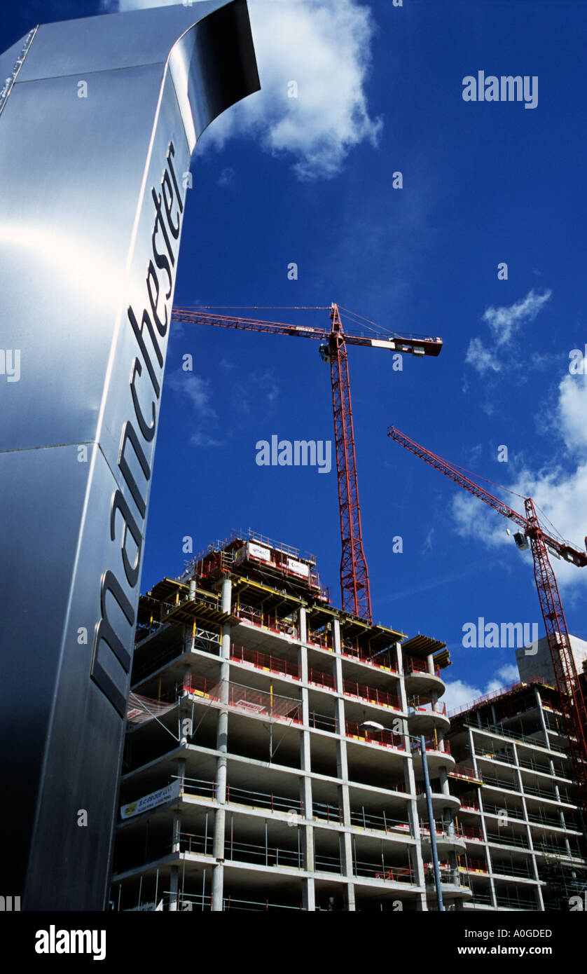 Manchester Sign With Construction High Resolution Stock Photography and ...