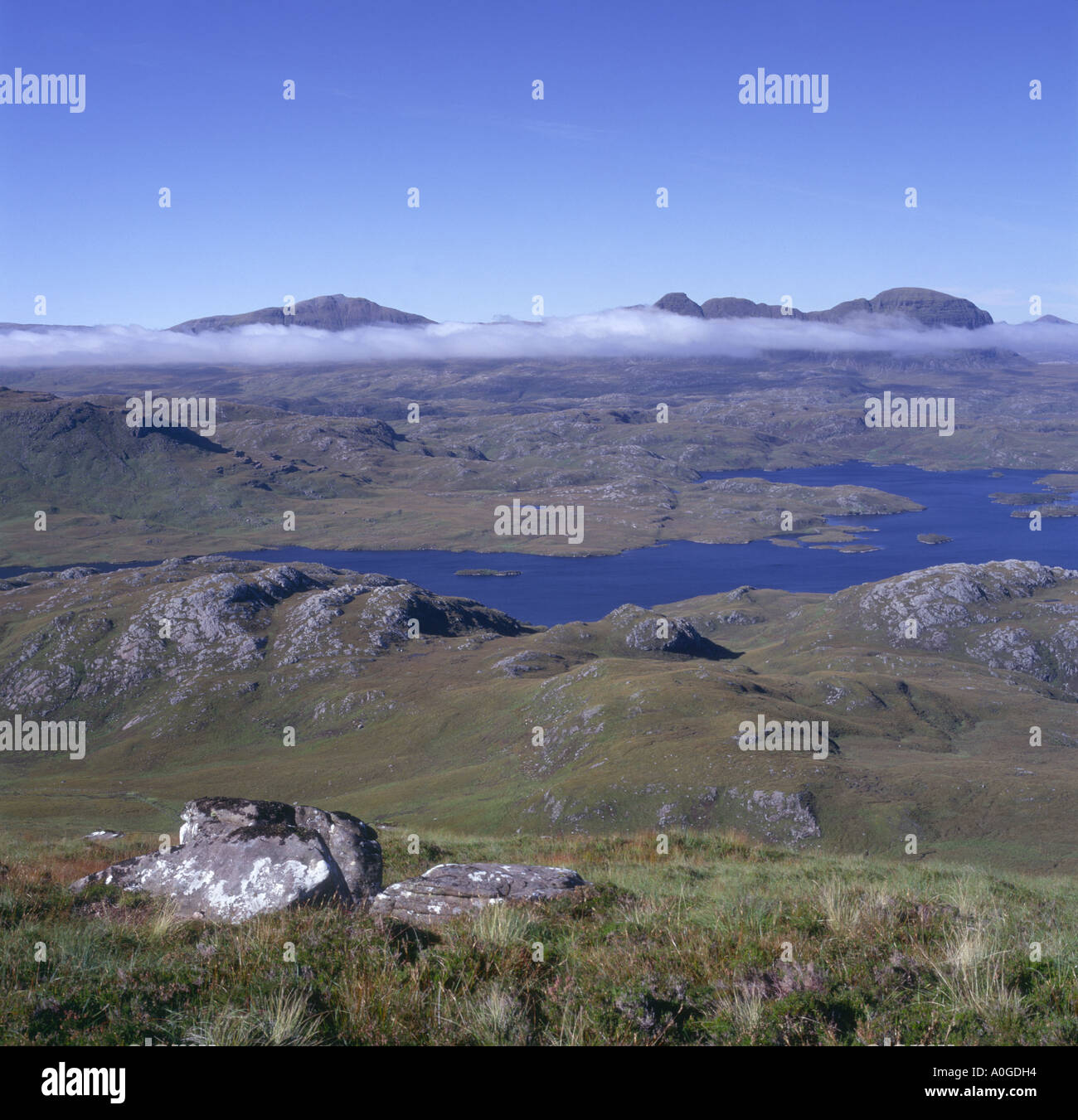 Misty Mountains Sutherland Stock Photo - Alamy