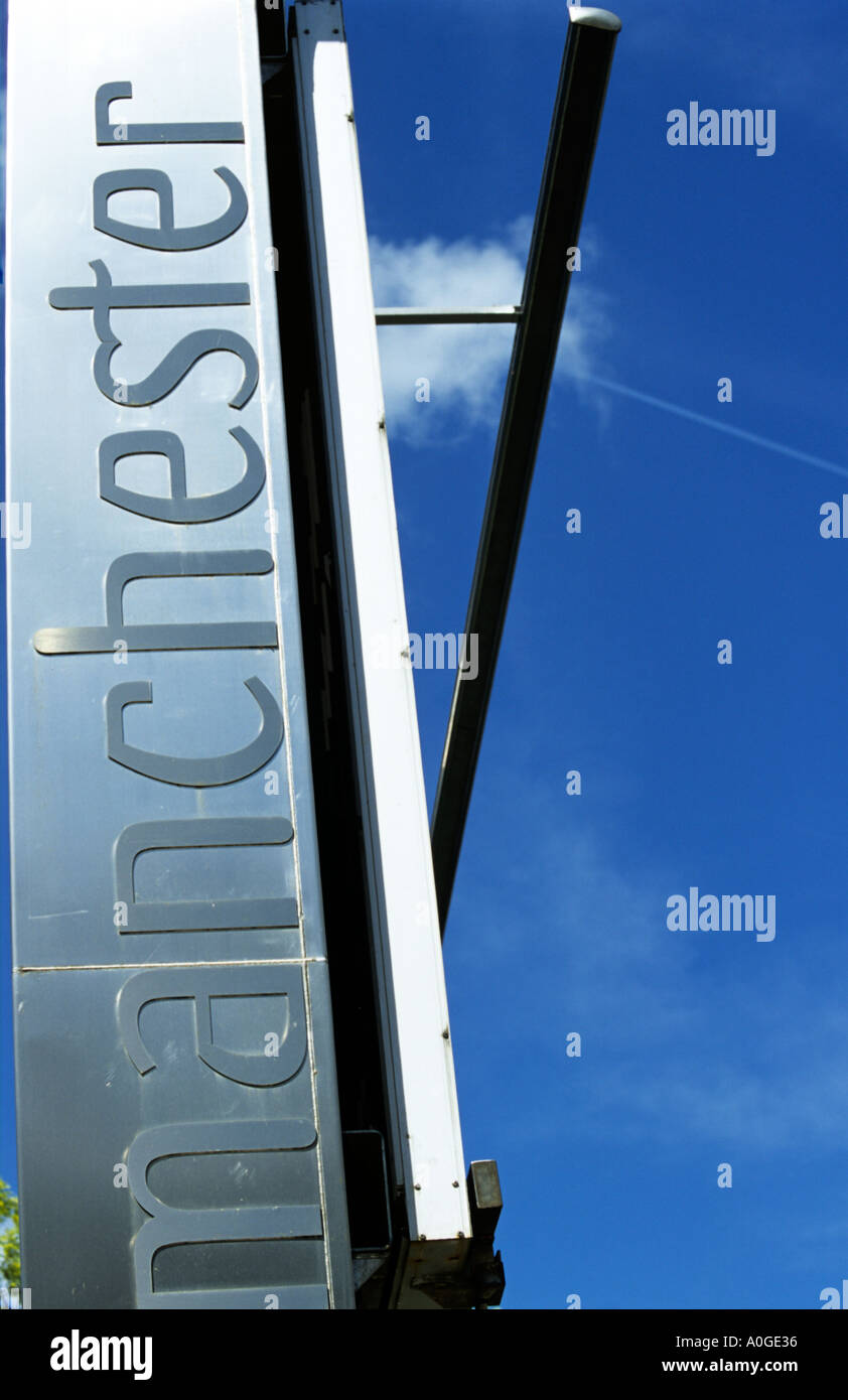 Manchester Sign M City Centre Stock Photo - Alamy