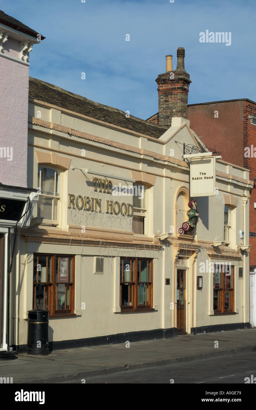 The Robin Hood pub hotel and restaurant St Ives Huntingdonshire Stock ...