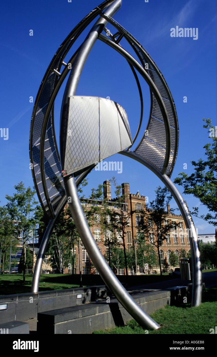 New Sculpture at URBIS Manchester City Centre England Stock Photo - Alamy