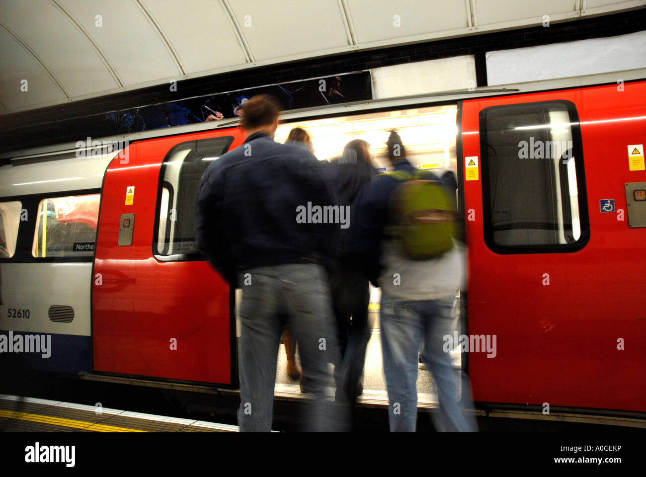 Tube train image London Stock Photo - Alamy