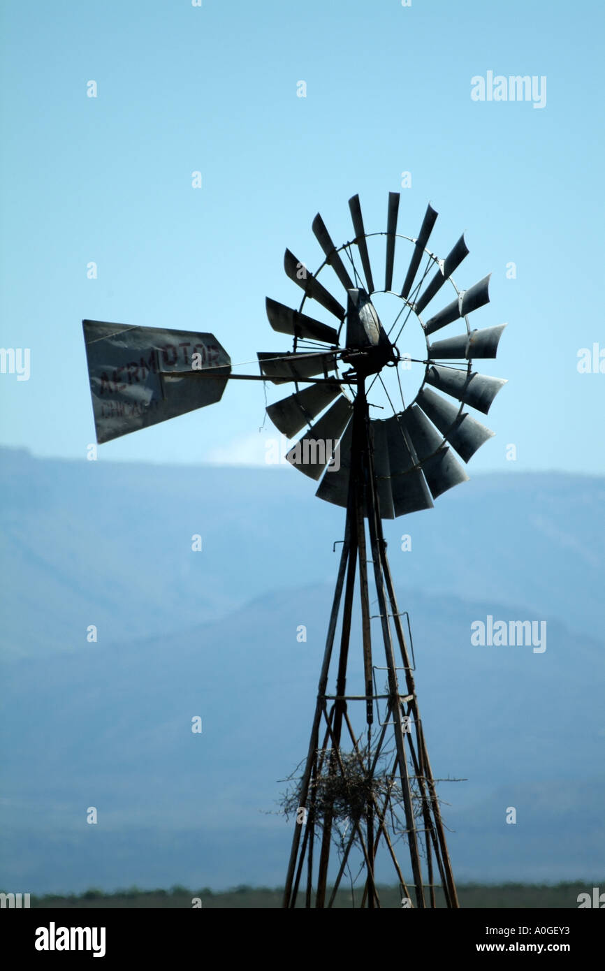 wind pump in the Karoo region South Africa RSA manufactured by Aermotor ...