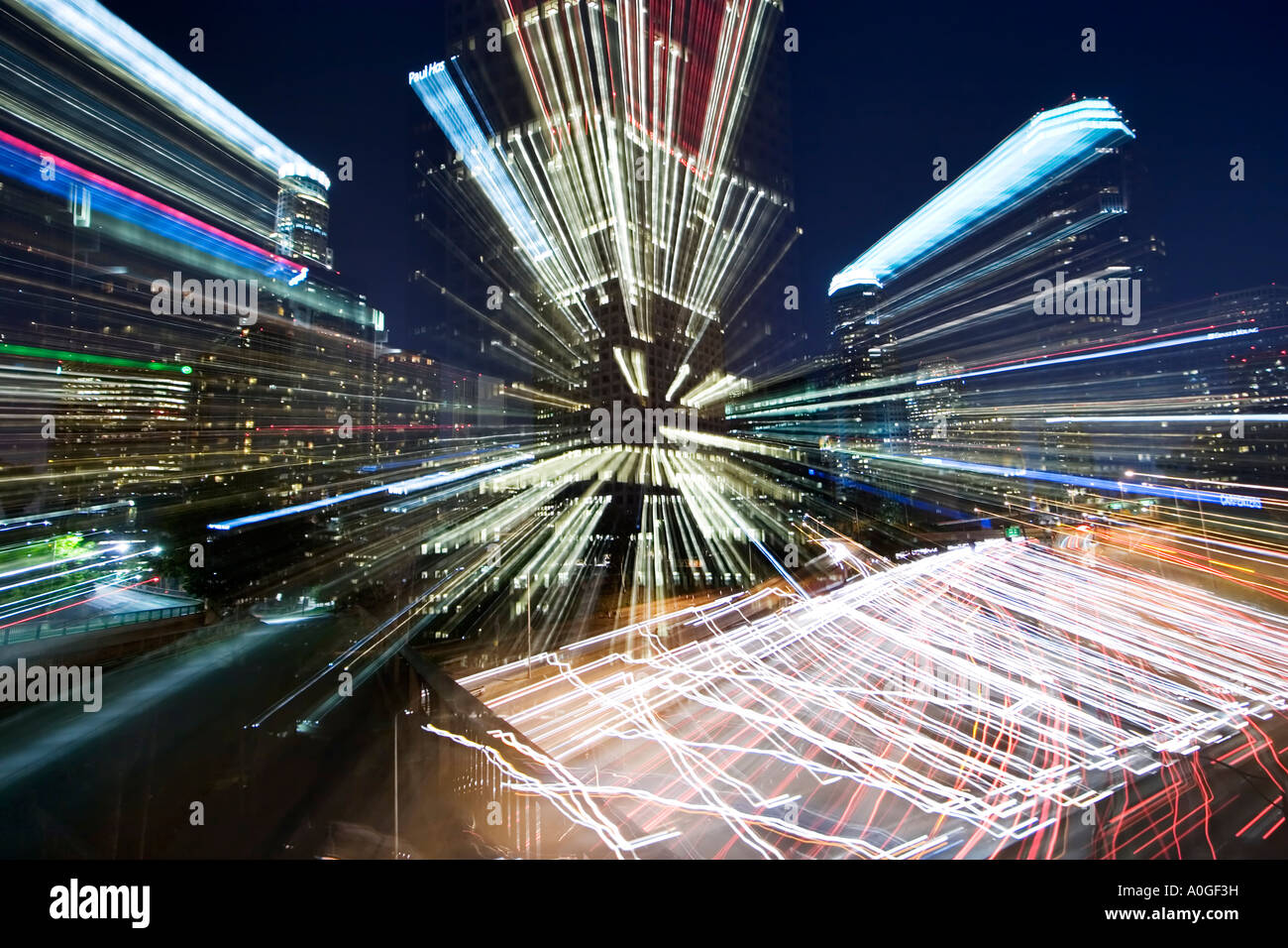 La skyline zoom blur hi-res stock photography and images - Alamy
