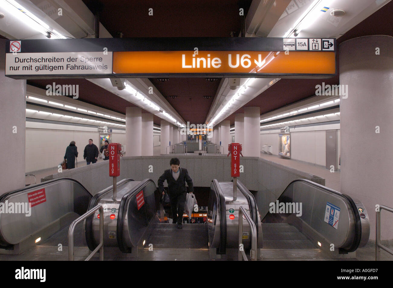 subway U6 in Vienna Stock Photo - Alamy