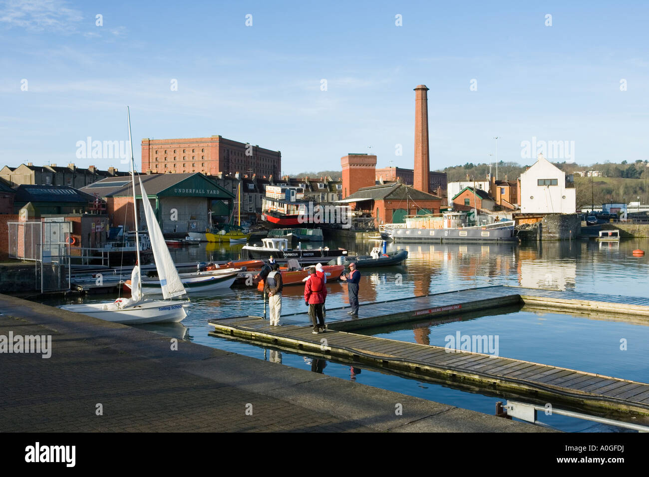 Bristol City Docks Bristol UK The Cumberland Basin area of Bristol with ...