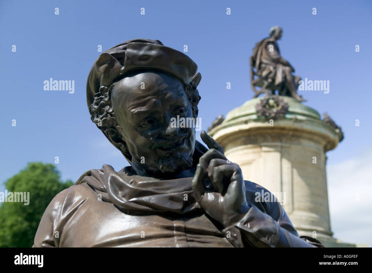 Statue of Falstaff Sir Ronald Gower memorial to Shakespeare Stratford ...