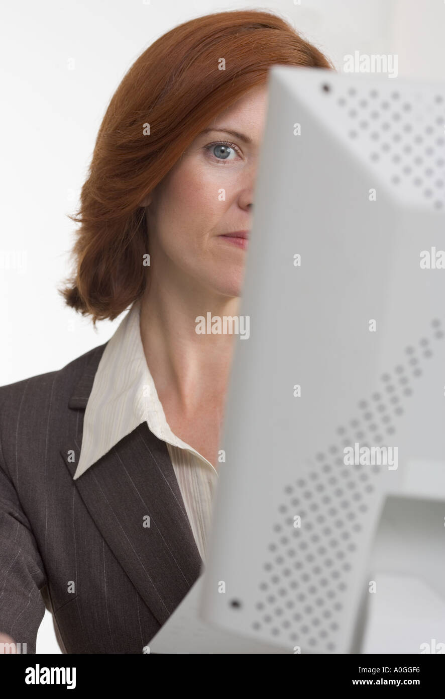 Close up focused middle age hi-res stock photography and images - Alamy
